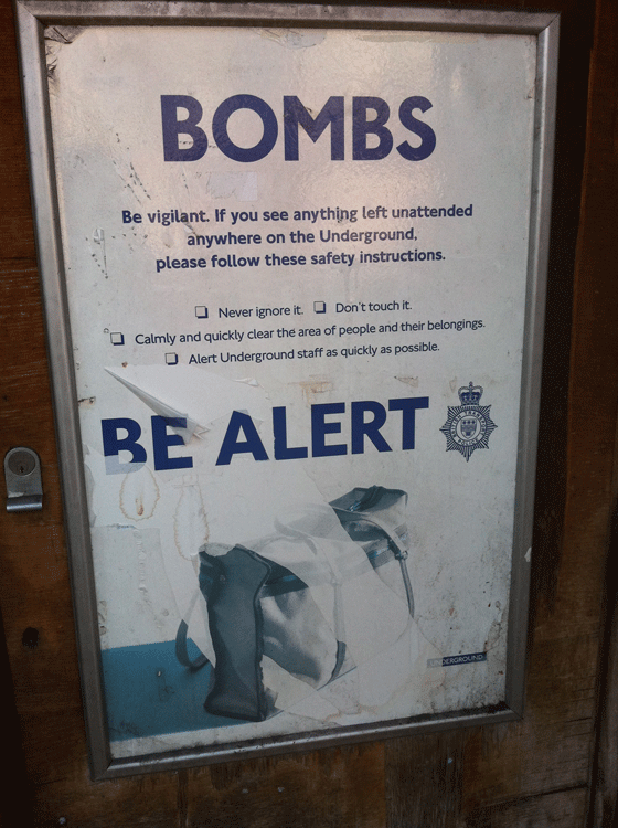 London photo of the day: if you see something suspicious, run in ...
