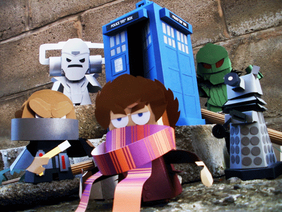 Doctor Who thing of the day: handmade 3D paper toys - FlickFilosopher.com