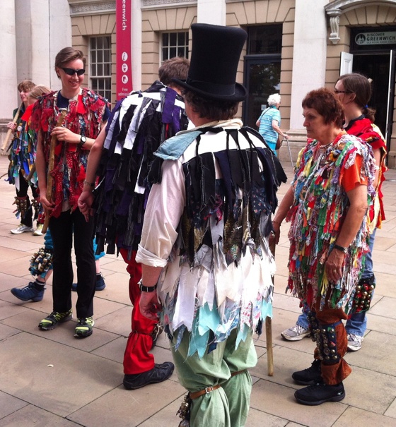 London photo of the day: Morris dancers, milling about ...